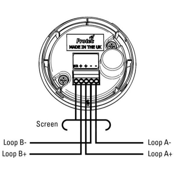 Protec 6000/VAD/C/WHITE Ceiling Mounted White VAD